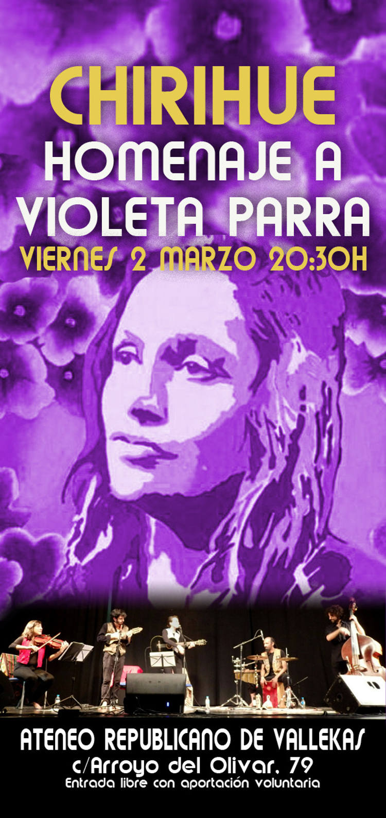 Concierto en homenaje a Violeta Parra - Vallecas Viva