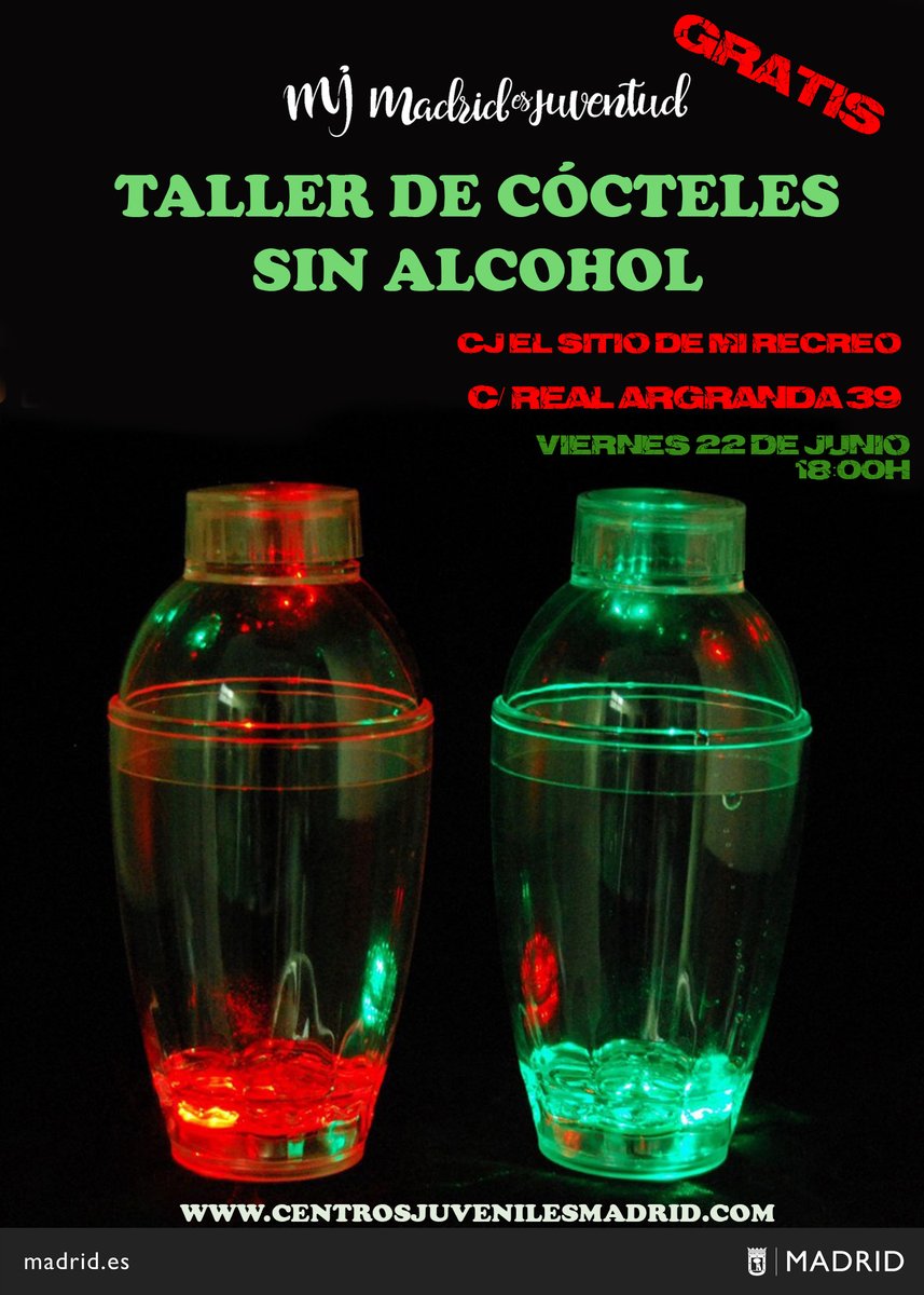 Taller de cócteles sin alcohol - Vallecas Viva
