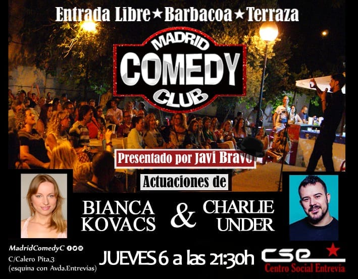 Madrid Comedy Club: Bianca Kovacs & Charlie Under - Vallecas Viva